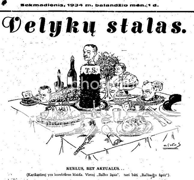 Cartoons from Lithuanian pre-WWII press - part 1, cartoons from ...