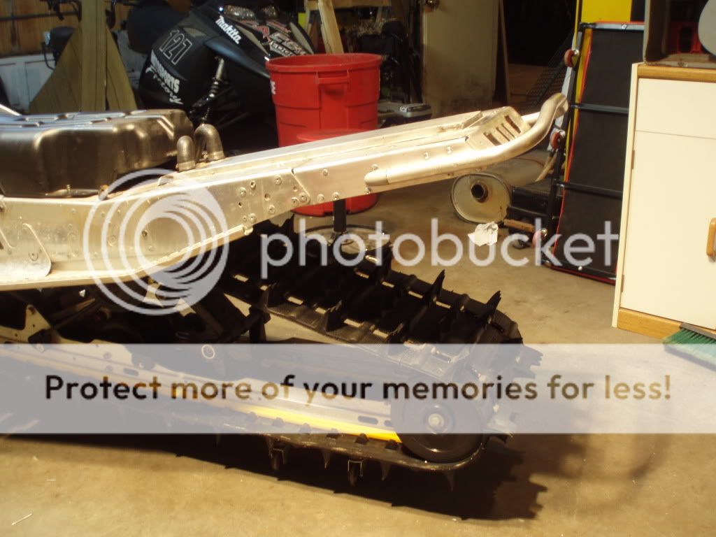 zx 144 rails on a rev 440 121 suspension | Ski-Doo Snowmobiles Forum